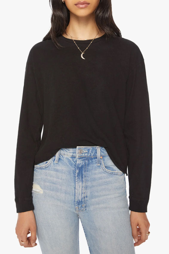 The L/S Slouchy Black Cut Off – bocnyc
